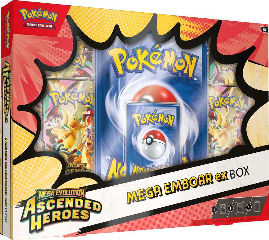 Pokemon TCG: Mega Evolution - Ascended Heroes Mega ex Box — Card Board ...